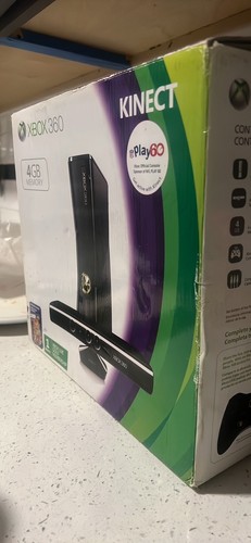 Microsoft Xbox 360 with Kinect 4GB Black Console | eBay