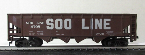 HO SCALE SOO LINE 4 BAY HOPPER NO 4708 | eBay