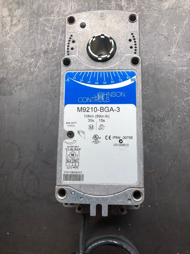NEW, JOHNSON CONTROLS, M9210-BGA-3, ROTARY ACTUATOR, 15 S SPRING RETURN ...