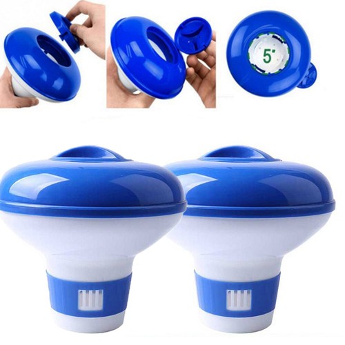 Floating Swimming Pool Chlorine Dispenser 5" Pool Floating Chemical ...