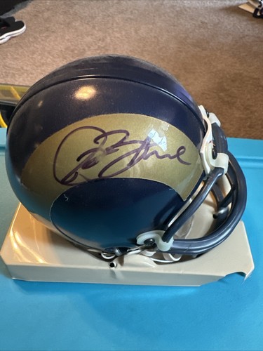 Isaac Bruce Signed Mini Helmet Autographed Riddell NFL - No Box | eBay