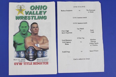 2002 OVW Mt Washington KY Program Prototype John Cena Leviathan Batista ...