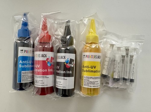 Printers Jack Anti-UV Sublimation Ink for Epson EcoTank Printers, 100ml ...
