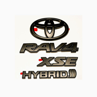 2019 - 2024 TOYOTA RAV4 XSE HYBRID MATTE EMBLEM OVERLAY KITS | eBay
