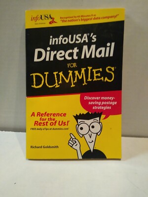 Direct Mail for Dummies Richard Goldsmith (2000). 9780764507649| eBay