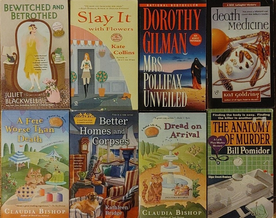 RANDOM MIX Lot of 10 COZY MYSTERY Paperbacks Women Sleuths Unsorted ...