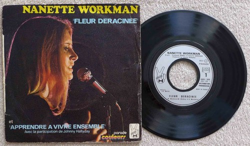 Nanette Workman Johnny Hallyday Sp Fleur Déracinée 1972 Ebay