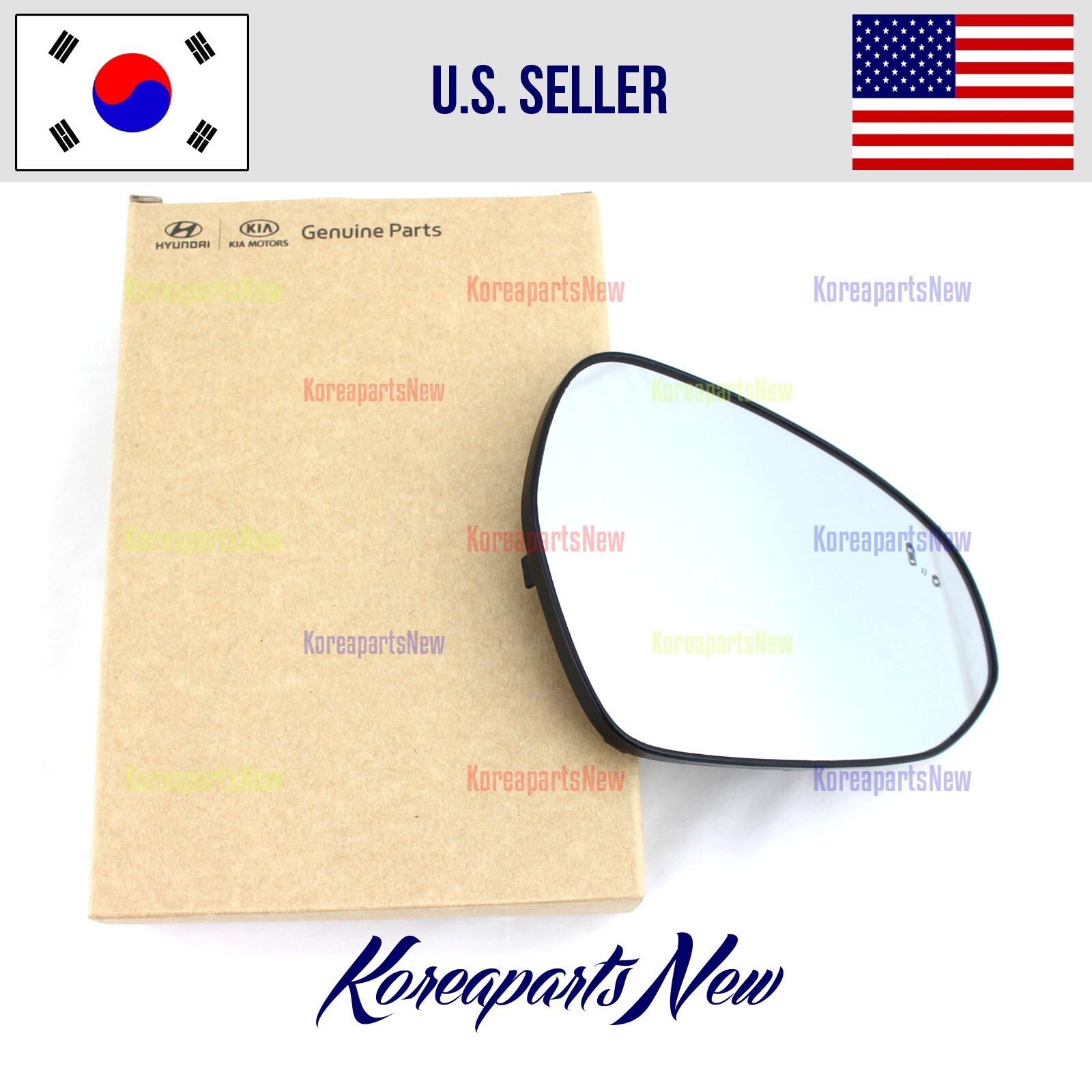 Mirror GLASS Holder Right PASSENGER HTD + BSD ⭐GENUINE⭐ fits Kia K5 ...