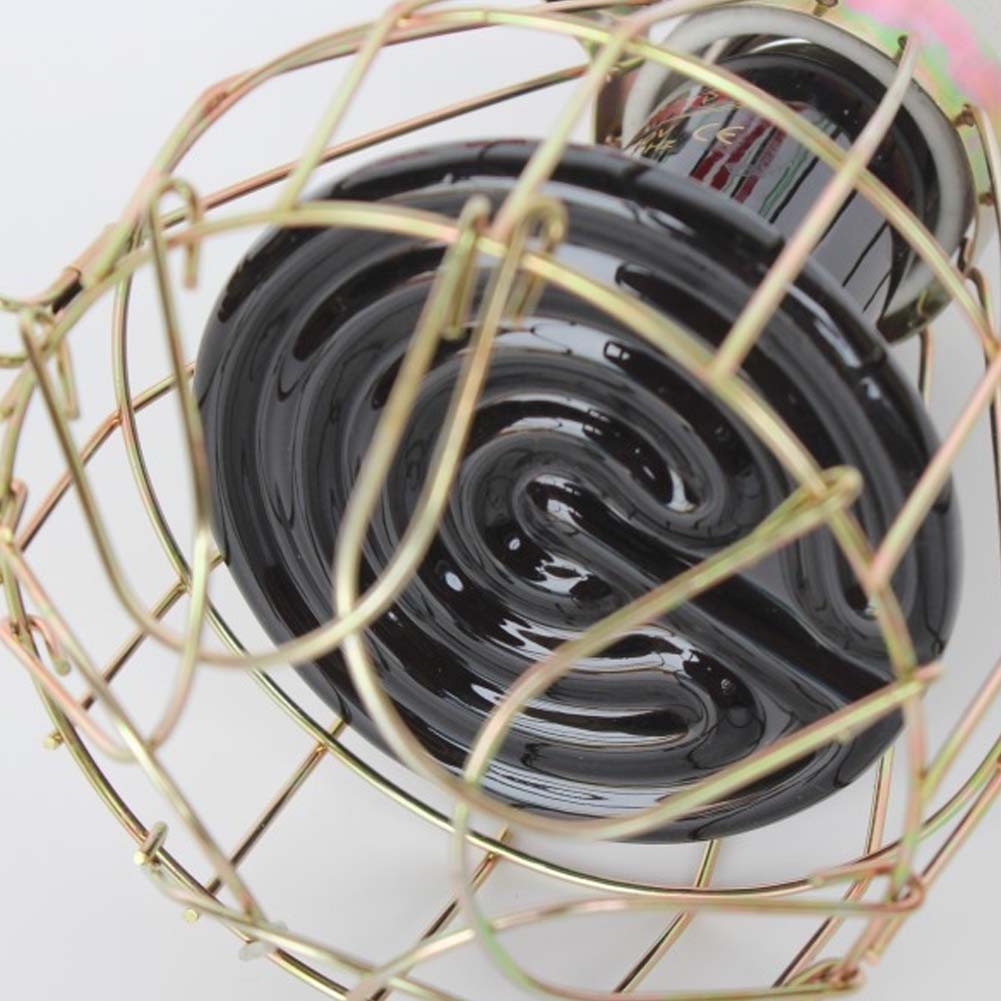 Industrial Iron Wire Bulb Guards Clamp Metal Lamp Cage Retro Trouble ...