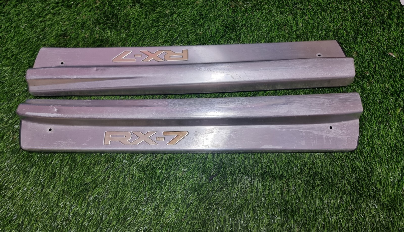 Rare JDM Mazda RX-7 FD3S Genuine Option Aluminum Scuff Plate Left Right ...