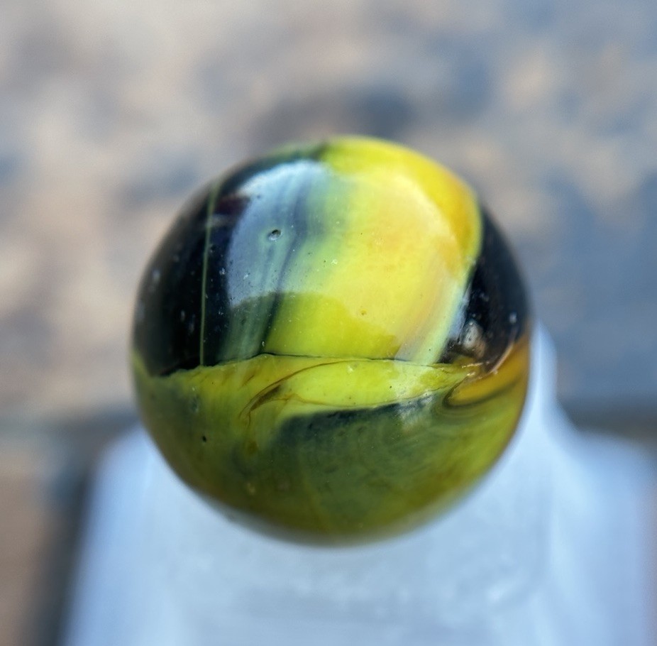 Vintage Peltier Rainbo Marble Bumble Bee Colors 64” RAR Collectible ...