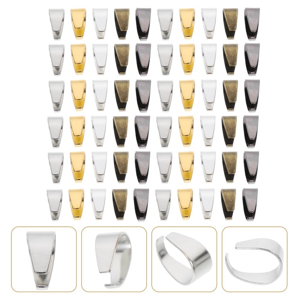 500 Pcs Necklace Pendant Connector Iron Connectors Fastener Clasp | eBay UK