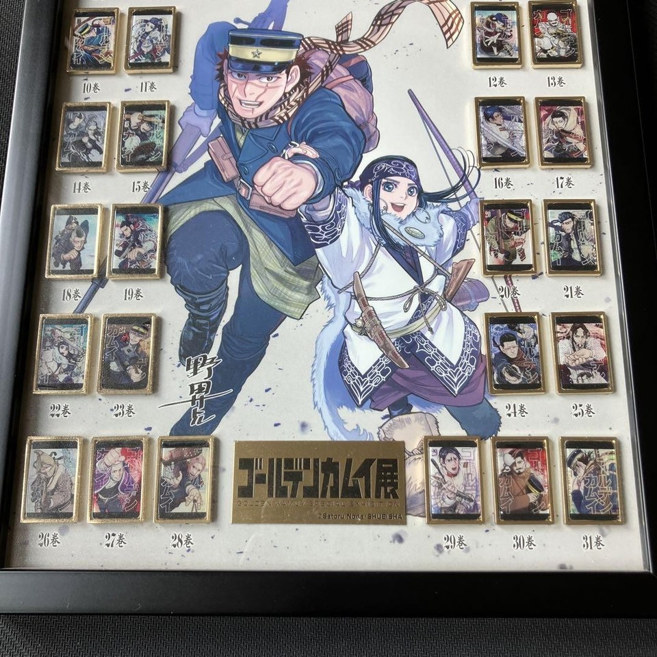Golden Kamuy Exhibition Complete Volume Pin Set, Golden Kamuy Framed | eBay
