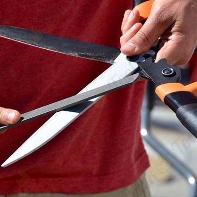 10" SINGLE CUT FARMERS OWN FLAT FILE Scythe Shears Secateurs Sharpening ...