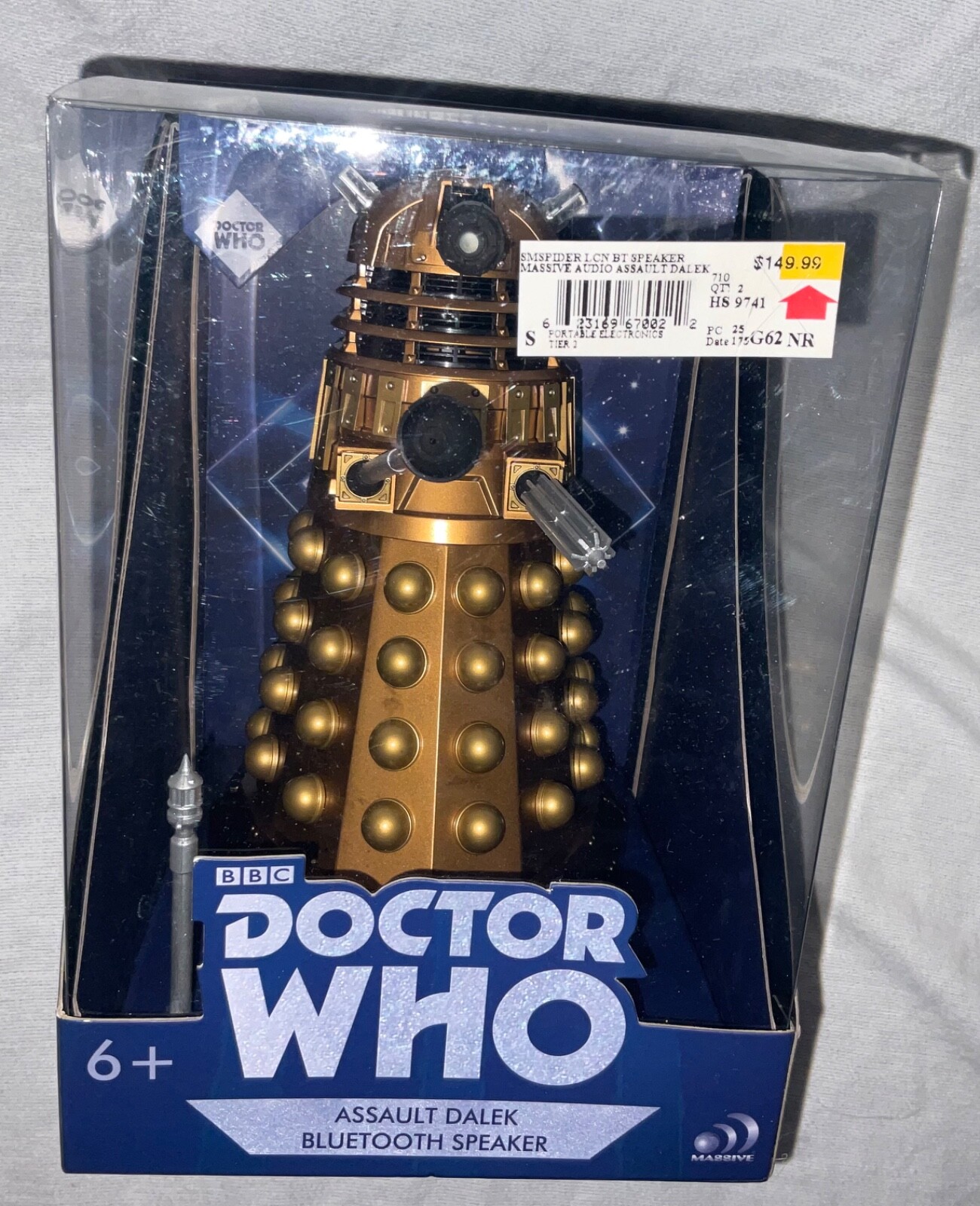 Doctor Who Assault Dalek Bluetooth Speaker With Mic, Led's And Sound ...