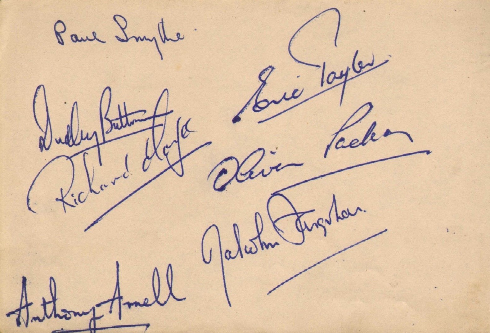 1950s autograph page of actors signitures ! | eBay UK
