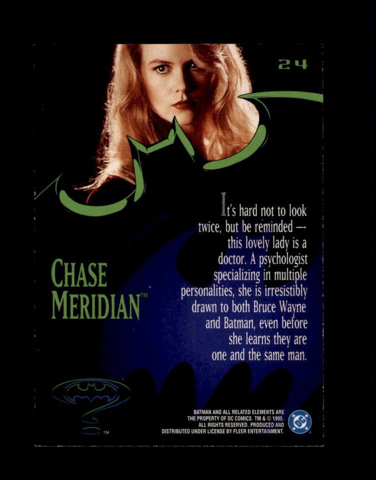 1995 Ultra Batman Forever #24 Chase Meridian SET BREAK | eBay