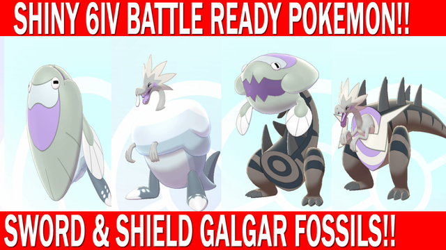 Pokemon Sword & Shield 6IV Shiny Dracozolt Arctozolt Dracovish ...