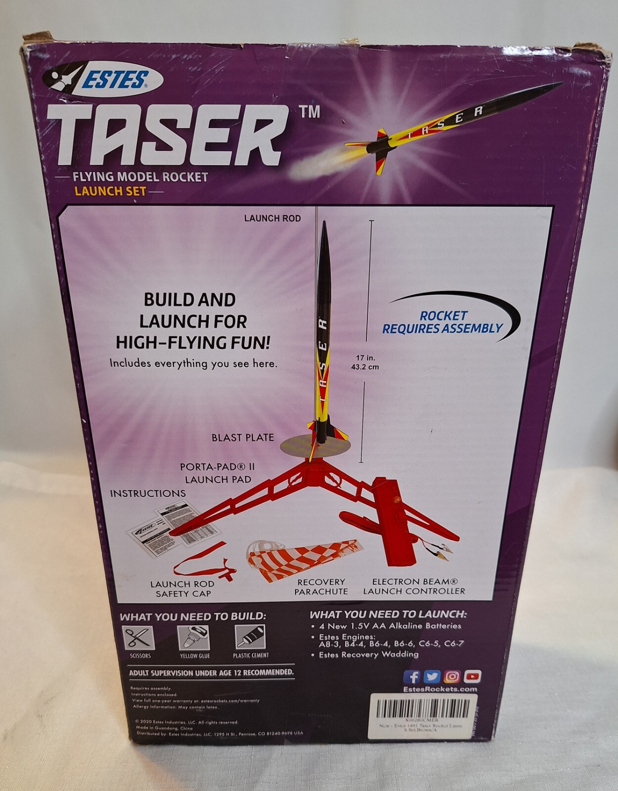 Estes Taser E2X Launch Starter Rocket Kit for sale online | eBay