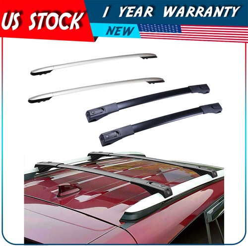 Roof Rack Cross Bar + Side Rail Aluminum For 2013-2018 Toyota RAV4 4 ...