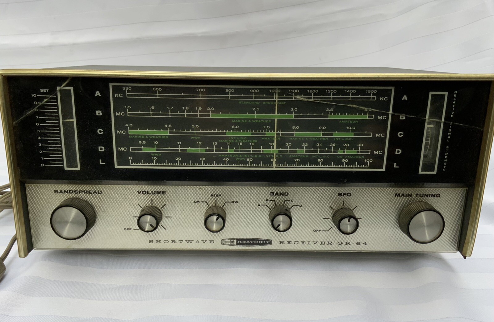 Vintage HEATHKIT Collectible Vacuum Tube 4 Band Shortwave Radio Model ...
