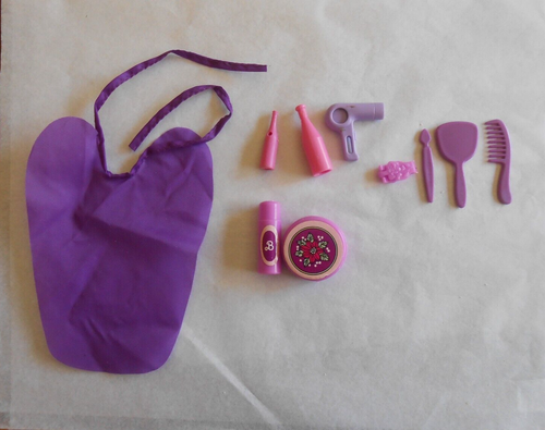Vintage Barbie Beauty Salon #4839 Purple Hair Accessory Lot Replacement ...