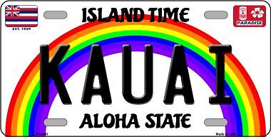 Kauai Novelty Metal License Plate Tag LP12541 | eBay