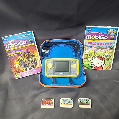 Vtech Mobigo Learning System With Carrying Case And 5 Games NO Battery ...
