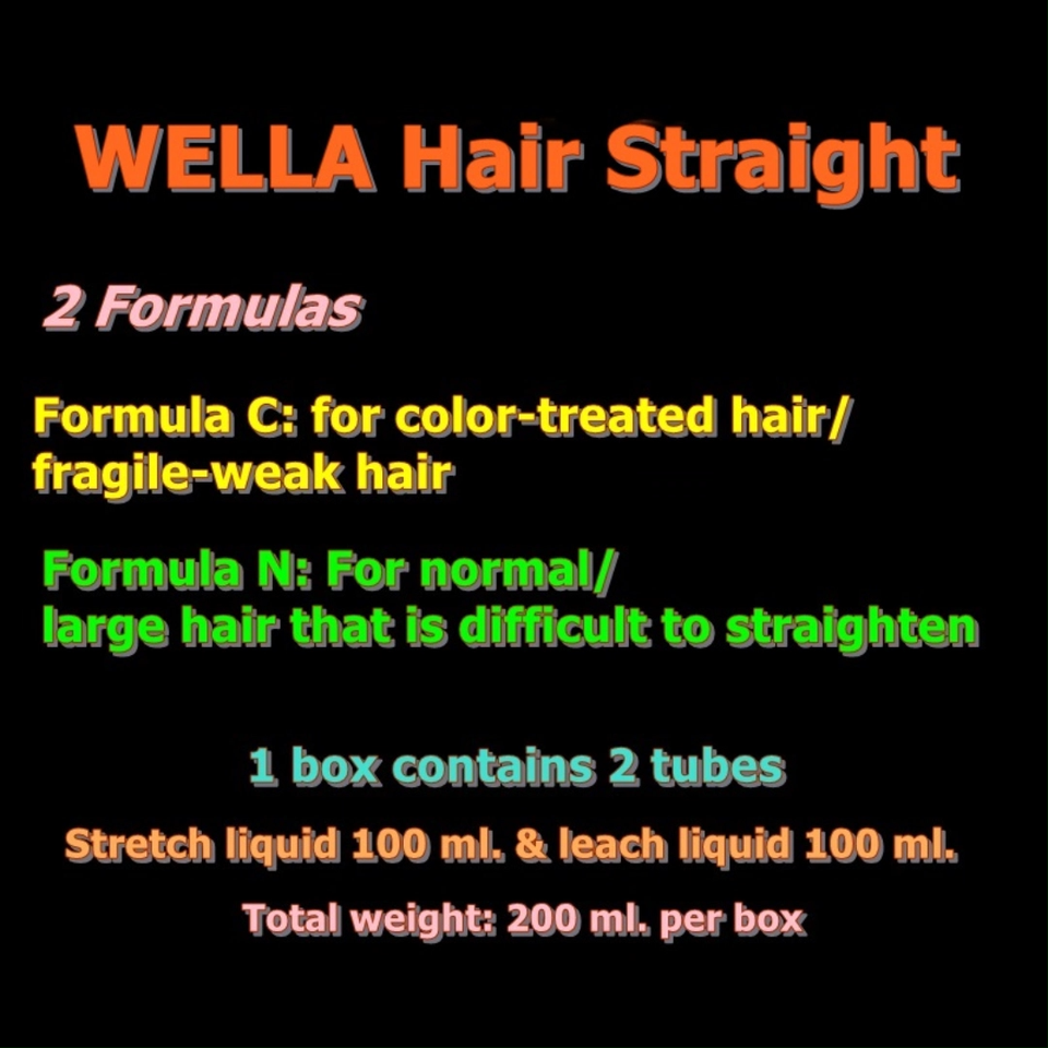 WELLA CREATINE straight straightening cream choose 2 formulas C or N ...
