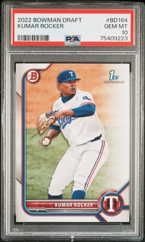 Graded 2022 Topps Bowman Draft Kumar Rocker #BD164 Rookie Baseball Card ...