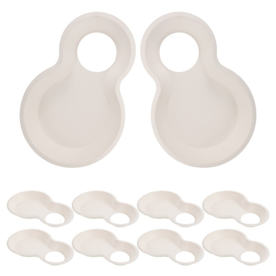 10 Pcs Burger Plate Cup Slot Serving Tray Carnival Food Containers | eBay