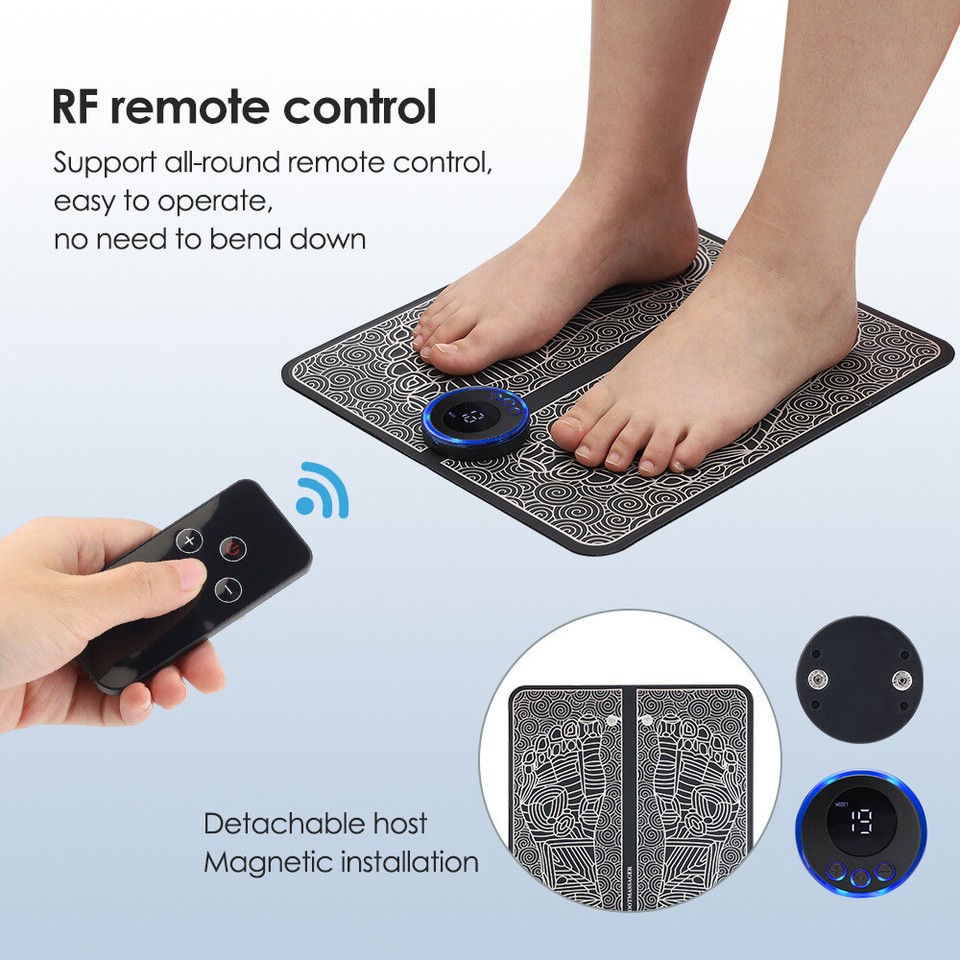 Ryoku EMS Pulse Massage Muscle Pain Relax Machine Electric Massager Mat ...