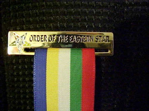Order of Eastern Star Ribbon Holder / bar pin OES - new, Hard To Find ...