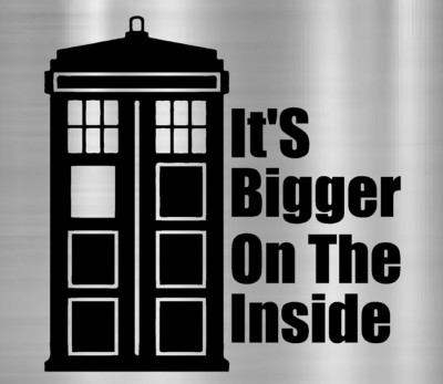 Dr. Who Tardis DECAL Sticker Instant Pot Car Window It's Bigger on the ...