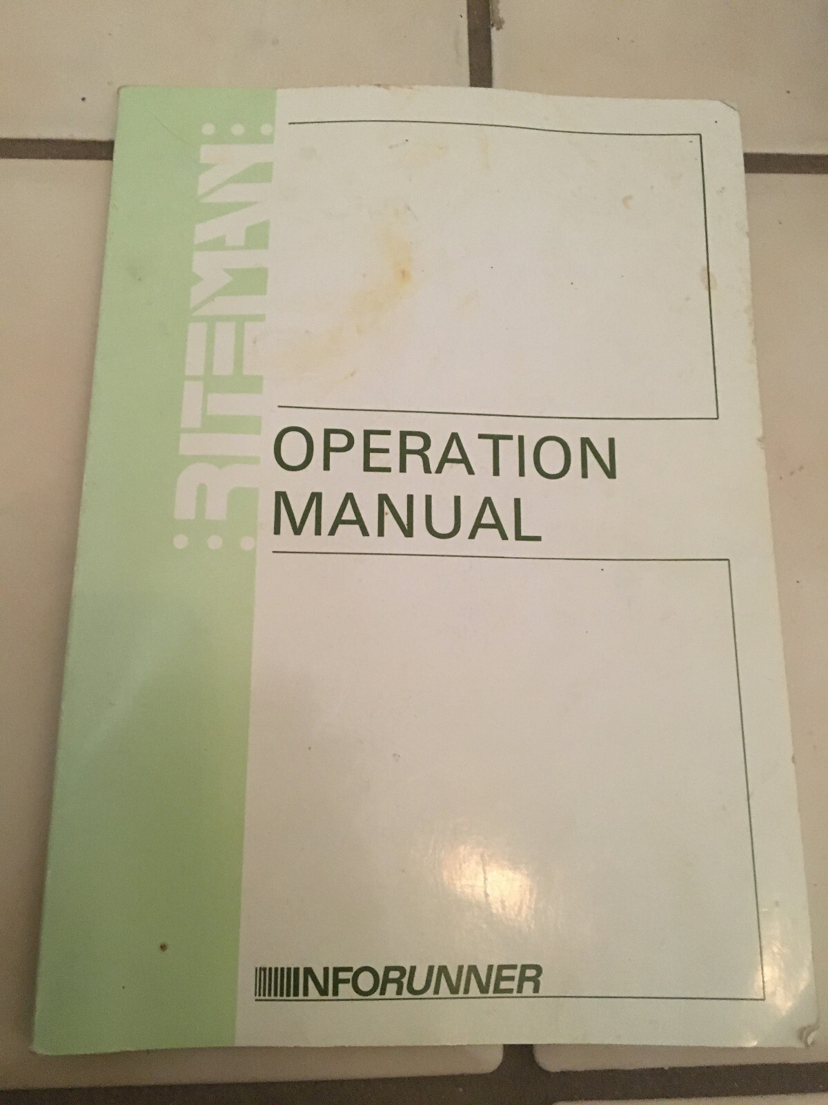 Riteman Printer Operation Manual | eBay