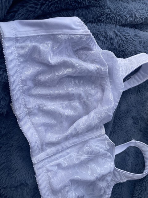 JMS Just My Size Bra Solid White 48 D Wire Front Closure for sale ...