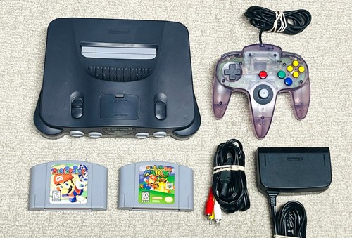 Nintendo 64 Console Bundle System N64 - w/ Mario Party & Super Mario ...