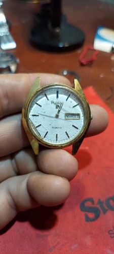 Pulsar Gold Tone Mens Vintage 1980s Quartz Watch | eBay