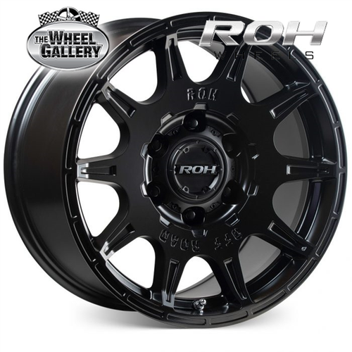ROH Invader 17x9 5/150 Matt Black Set of Alloy Wheels | eBay Australia