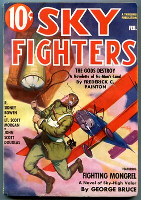 PULP: Sky Fighters Pulp February 1937- Fighting Mongrel- Frederick ...