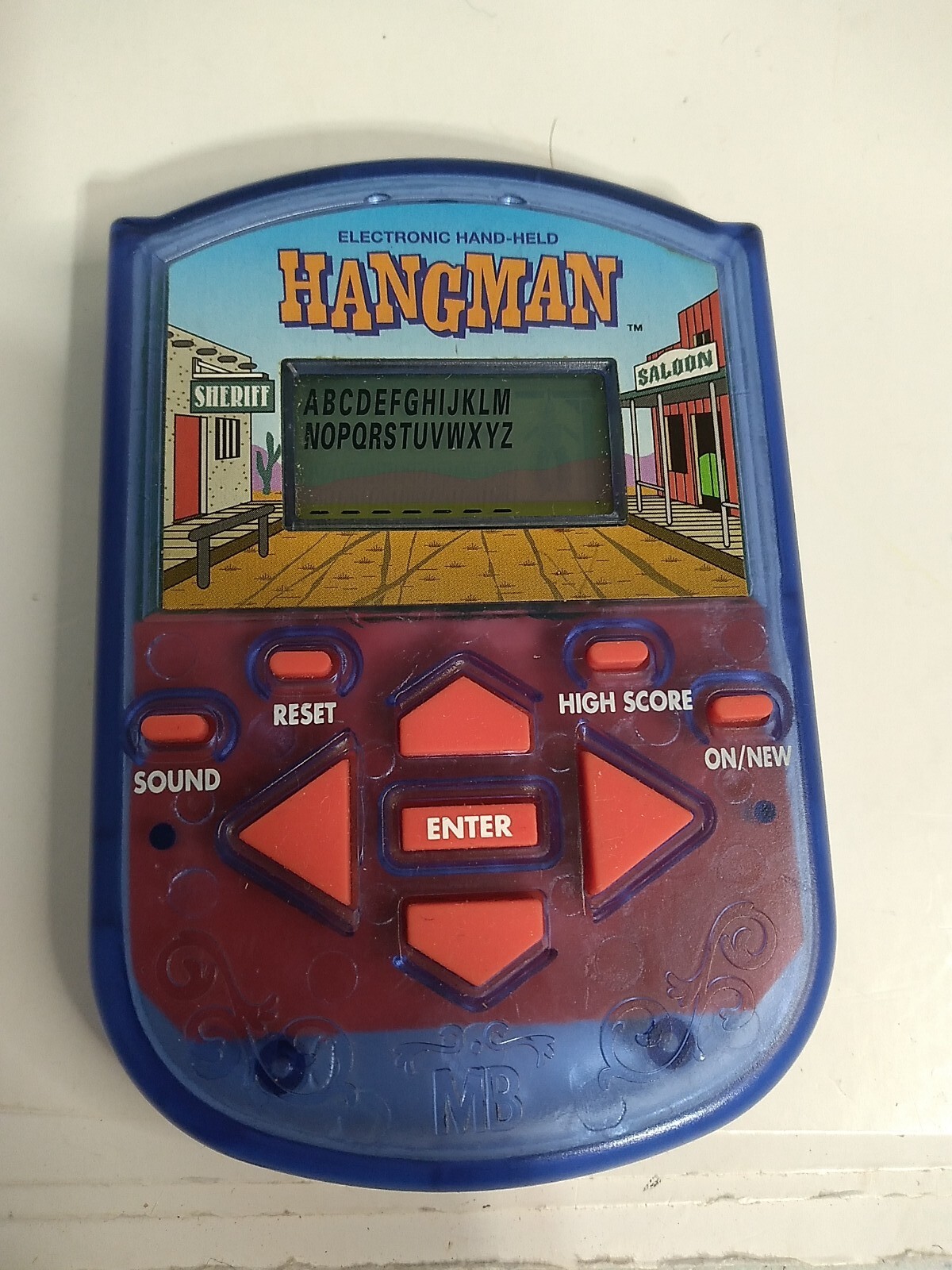 Vintage Hangman Electronic Handheld Travel Game Milton Bradley 1995 ...