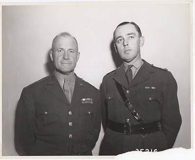 WWII General John Lee & Lt. Col. John Campbell In Kansas - ORIGINAL ...