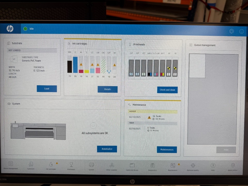 HP R2000 Flatbed Printer | eBay