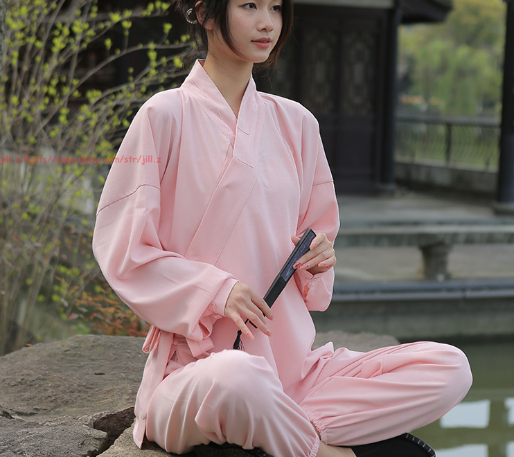 Linen Unisex Shaolin Wudang Taoist Robe Tai chi Uniform Martial arts ...