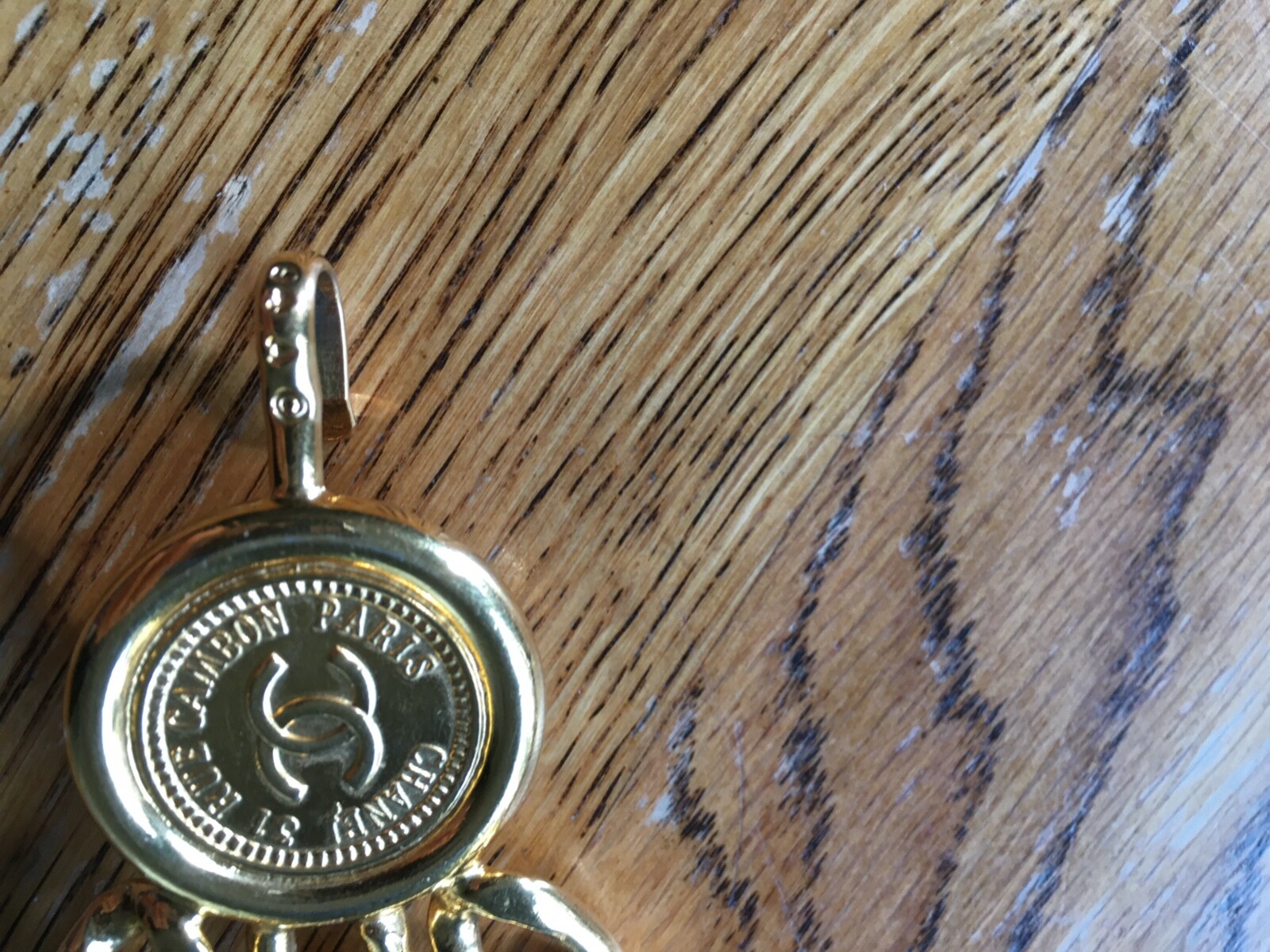 Chanel Classic Three Row Gold Chain Belt with Chanel rue Cambon Paris ...