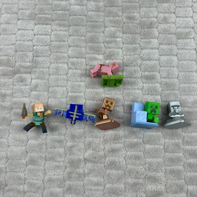 Minecraft Mini Figures LOT 1" Creeper Trampoline Bronze Phantom ...