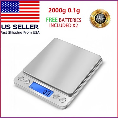 Digital 2000g x0.1g Scale Jewelry Portable Pocket Balance Gram OZ. LCD ...
