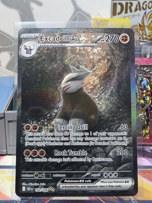 Pokémon TCG Excadrill EX SIR 168/086 SV11B Black Bolt NM/M Pack Fresh ...