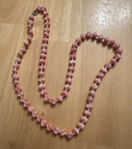 Pink Conch Shell Bead Necklace | eBay