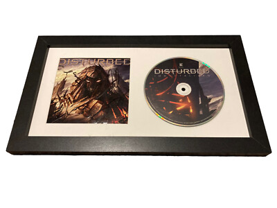 DISTURBED SIGNED AUTOGRAPH IMMORTALIZED FRAMED MATTED CD DISPLAY DAVID ...